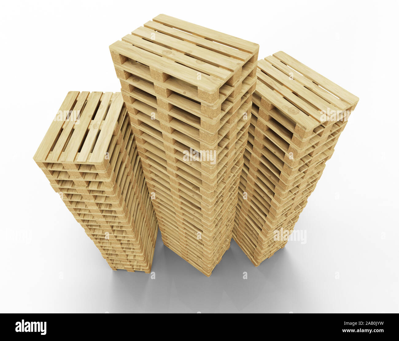 Tall stacks of pallets hi-res stock photography and images - Alamy
