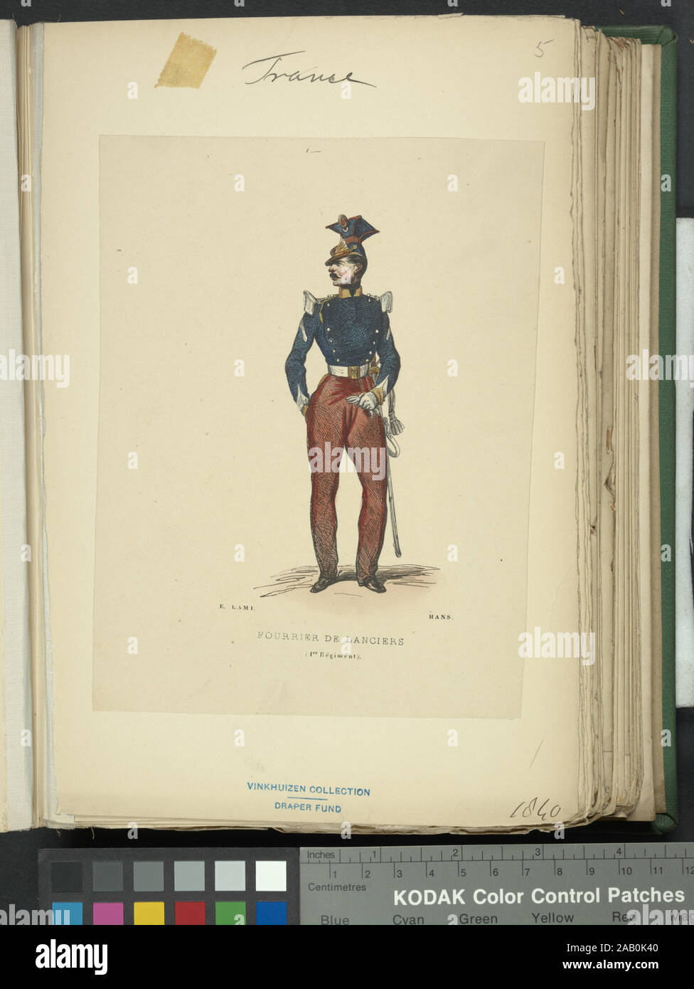 Soldier of France 1840 Stock Photo - Alamy