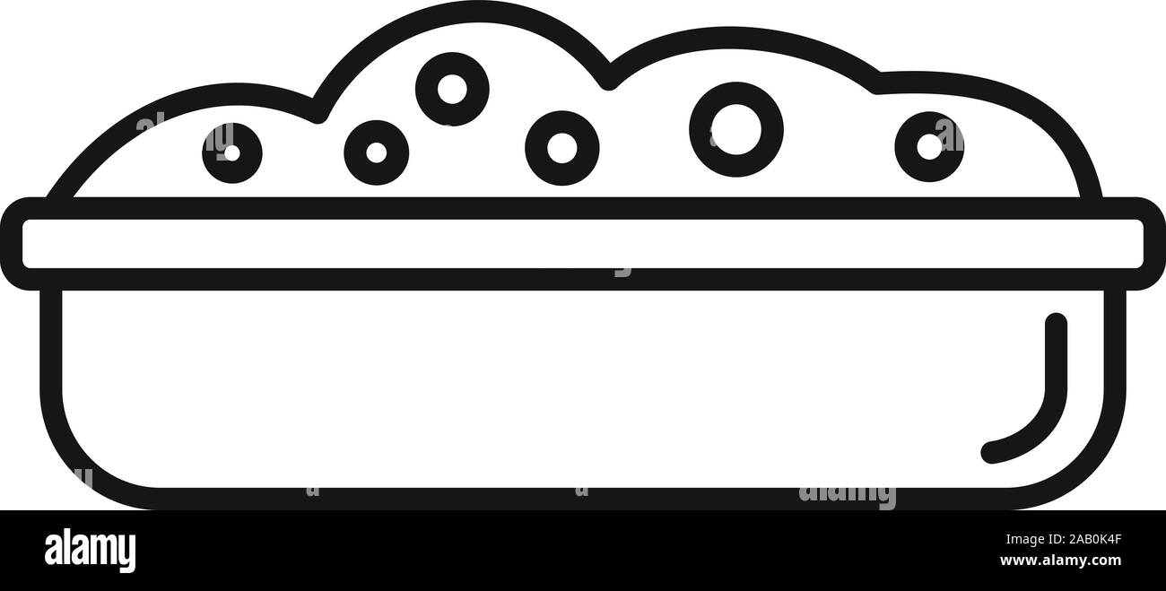 Soil pot icon. Outline soil pot vector icon for web design isolated on ...