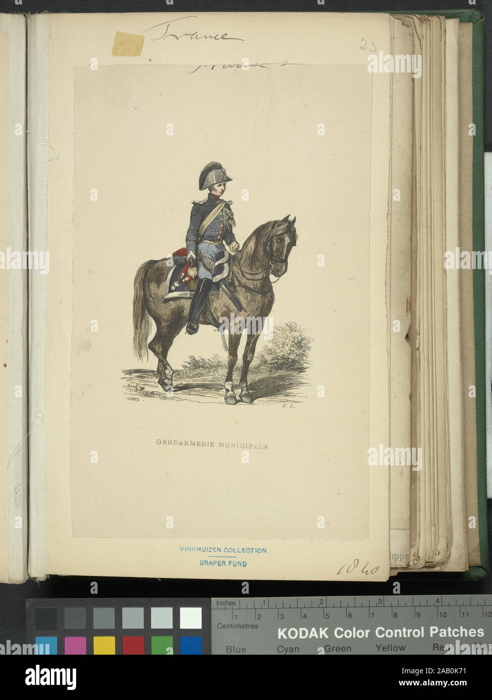 Soldier of France 1840 Stock Photo - Alamy