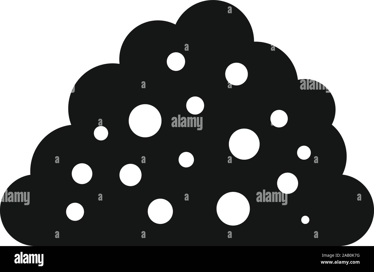 Farm soil icon. Simple illustration of farm soil vector icon for web ...