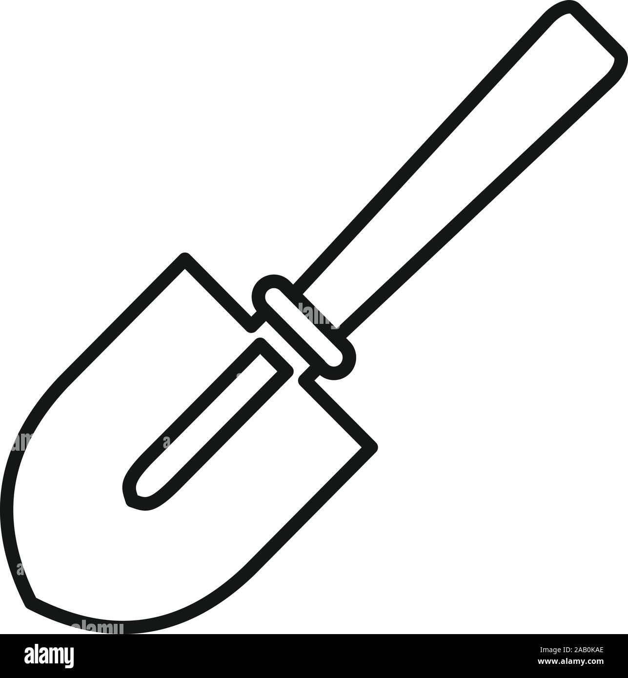 Hand shovel icon. Outline hand shovel vector icon for web design ...