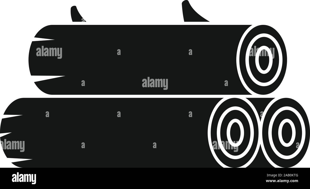 Cutted tree icon. Simple illustration of cutted tree vector icon for ...