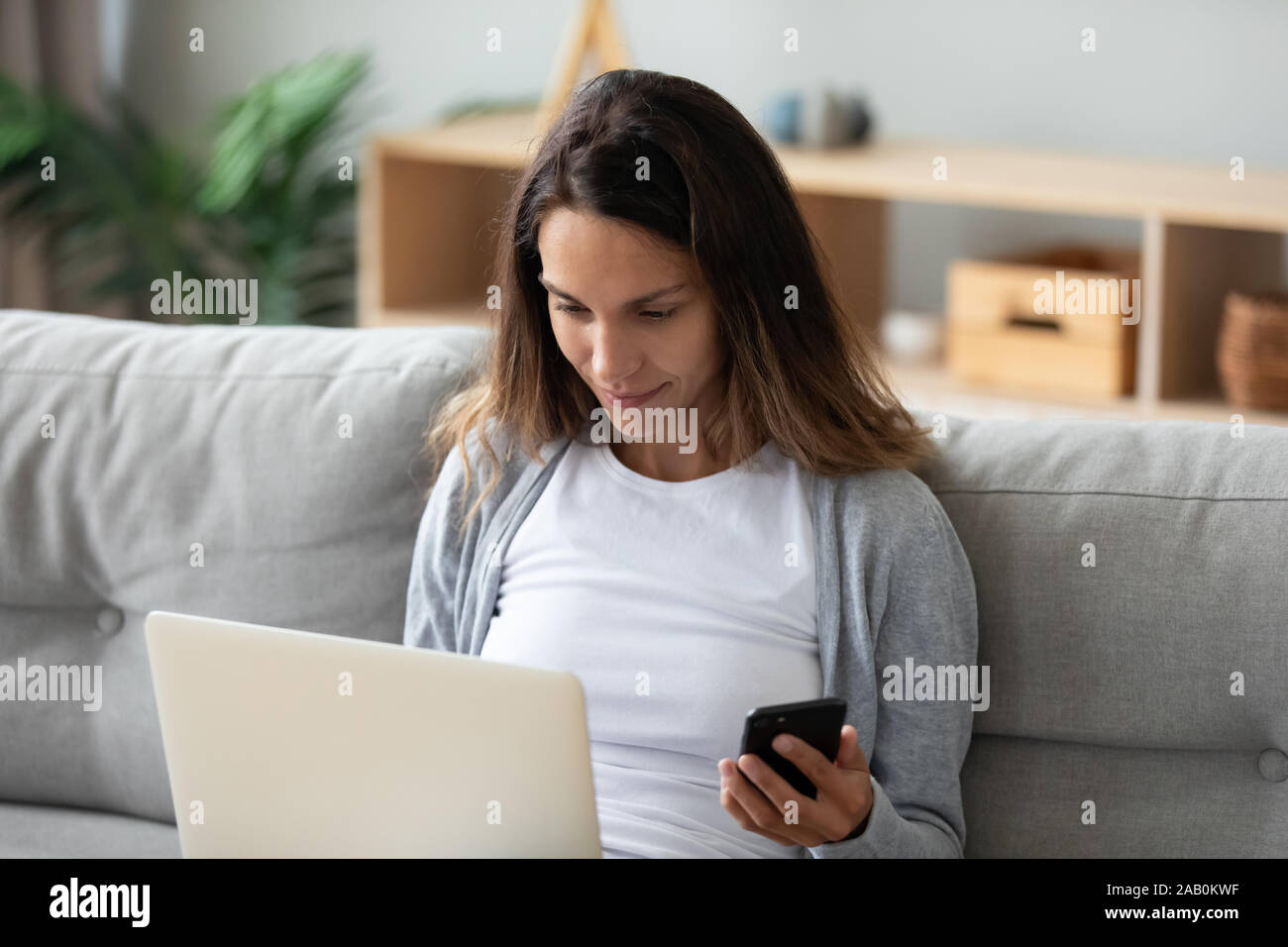 Two devices hi-res stock photography and images - Alamy