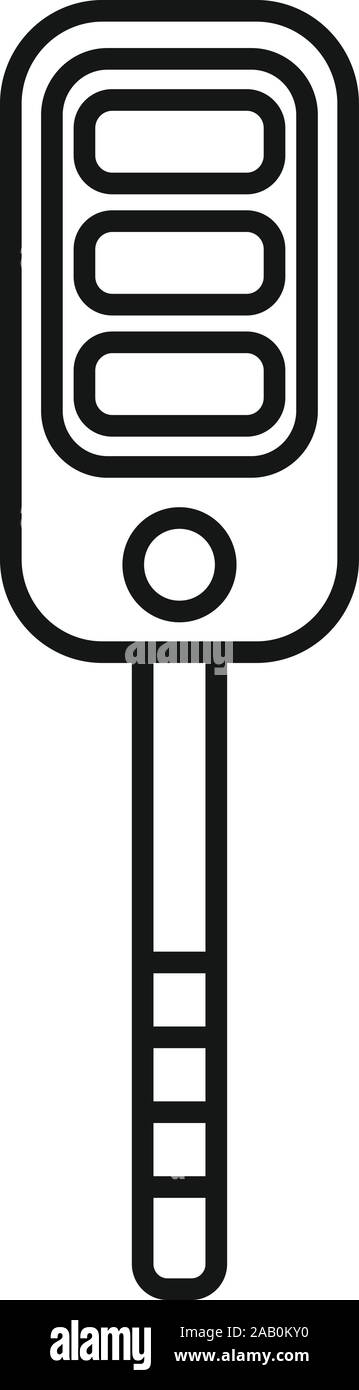 Auto key icon. Outline auto key vector icon for web design isolated on ...