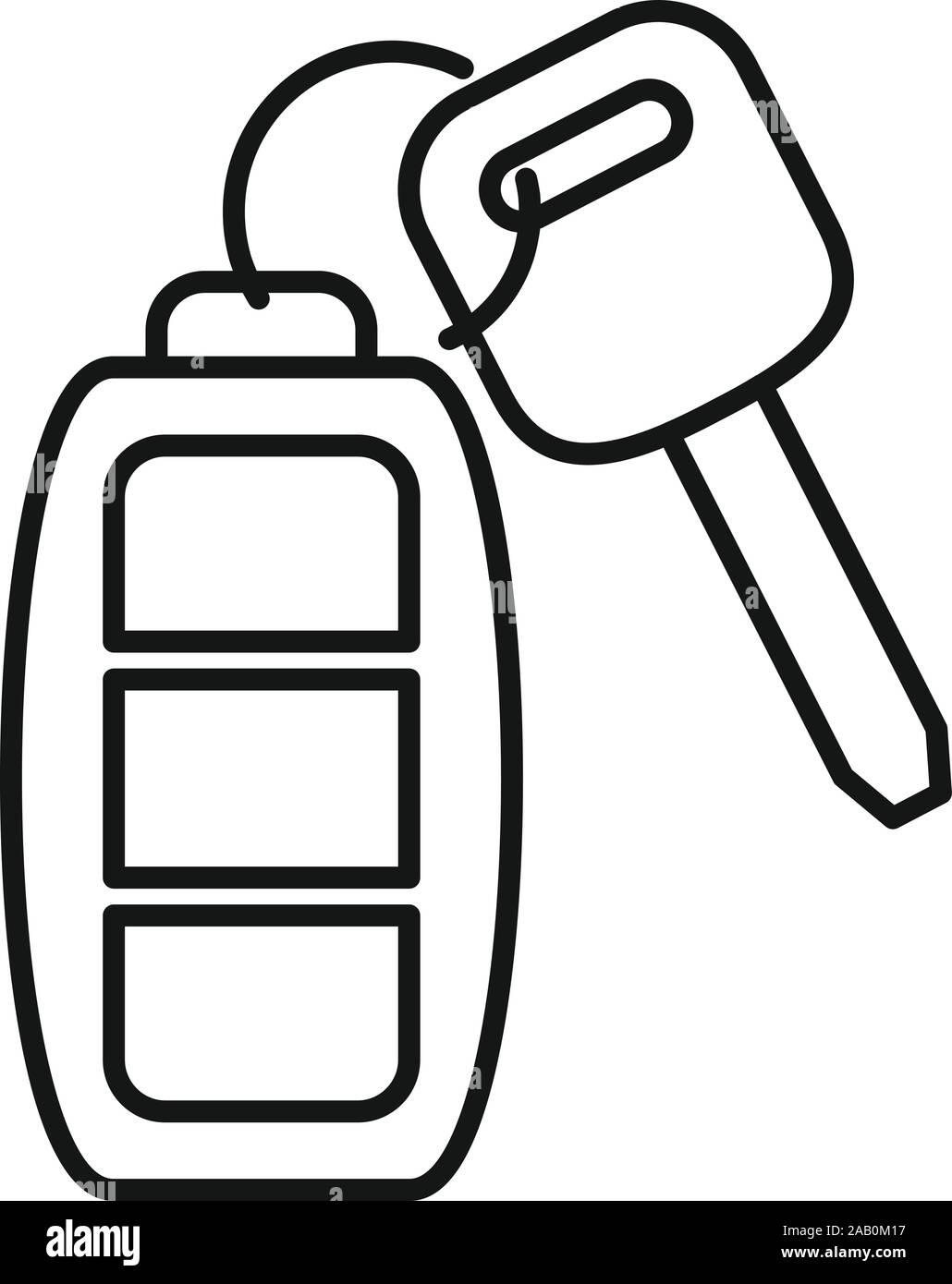 Auto alarm icon. Outline auto alarm vector icon for web design isolated ...