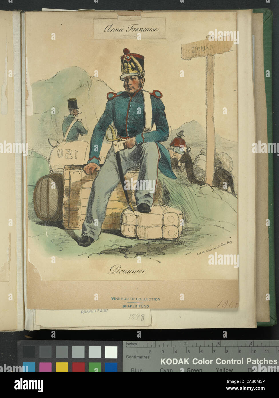 Soldier of France 1845 Stock Photo - Alamy