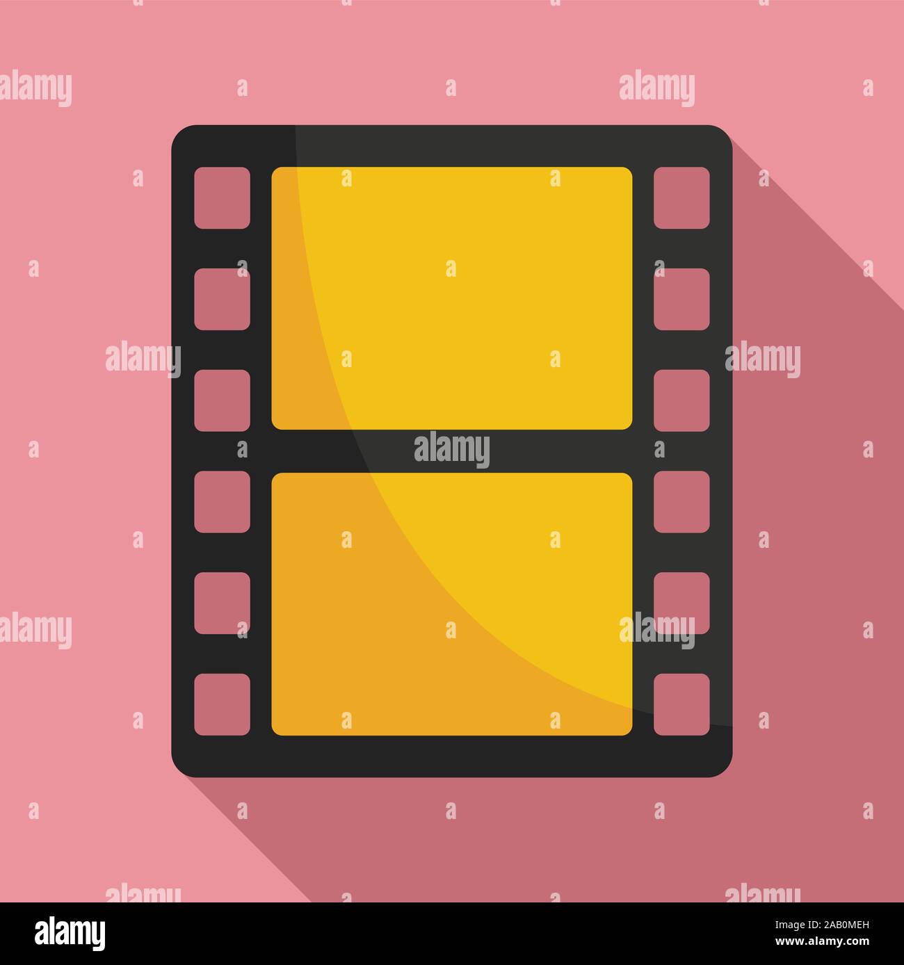 Animation film icon. Flat illustration of animation film vector icon ...