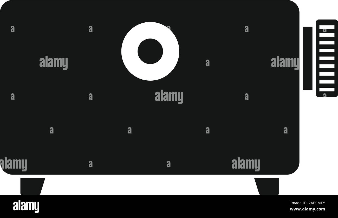 Film projector equipment icon. Simple illustration of film projector ...