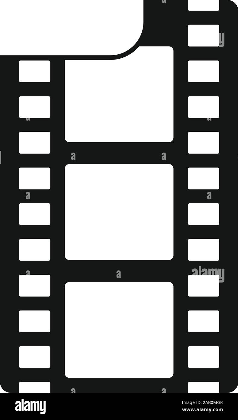 Film icon. Simple illustration of film vector icon for web design ...