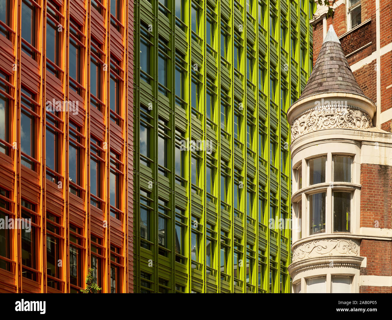 Central Saint Giles office complex designed by Renzo Piano Stock Photo ...