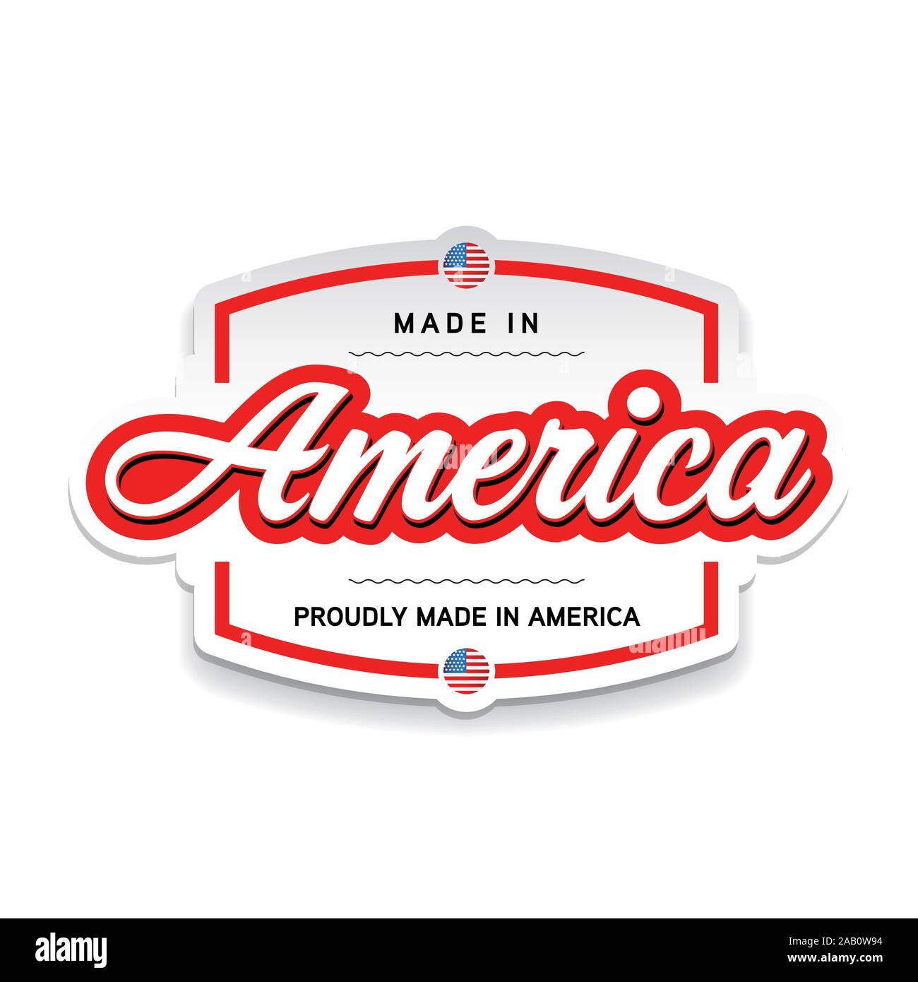 Made in America sign lettering vintage Stock Vector Image & Art - Alamy