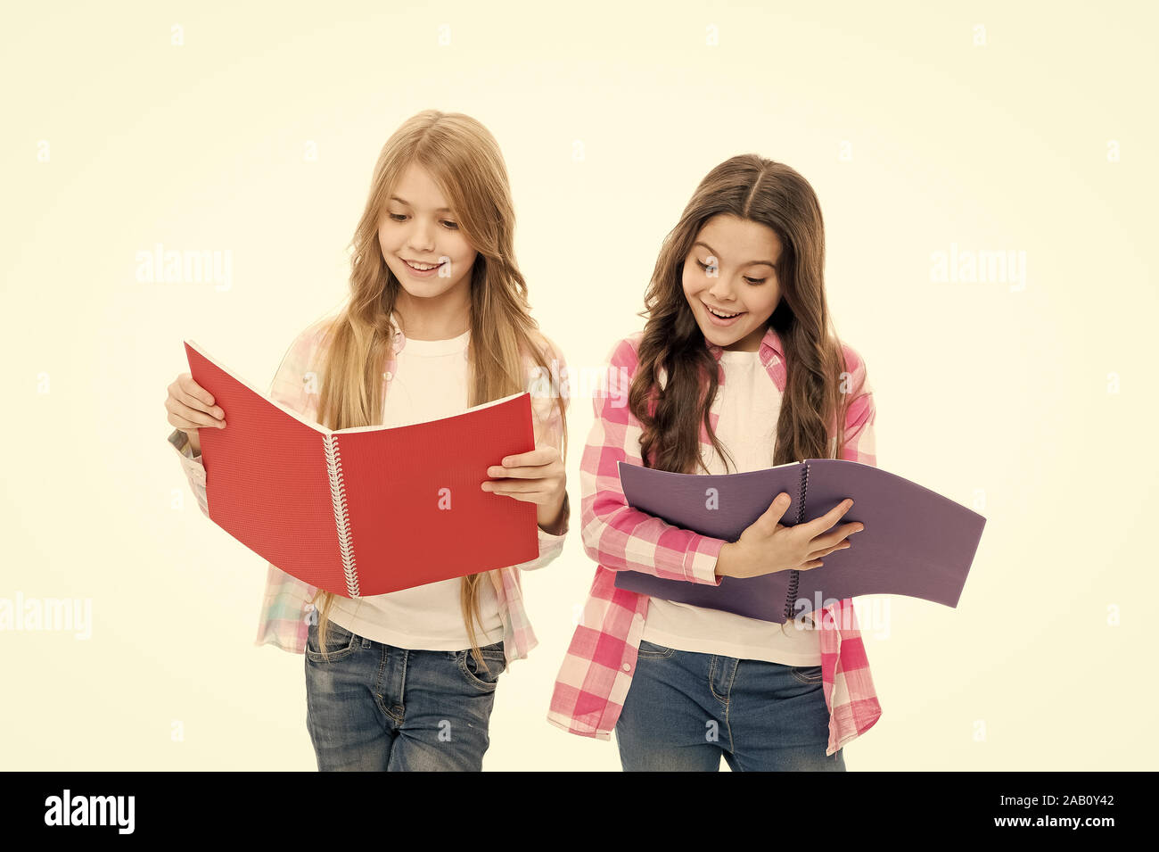 Pads perfect for keeping notes. Adorable little girls with colorful ...