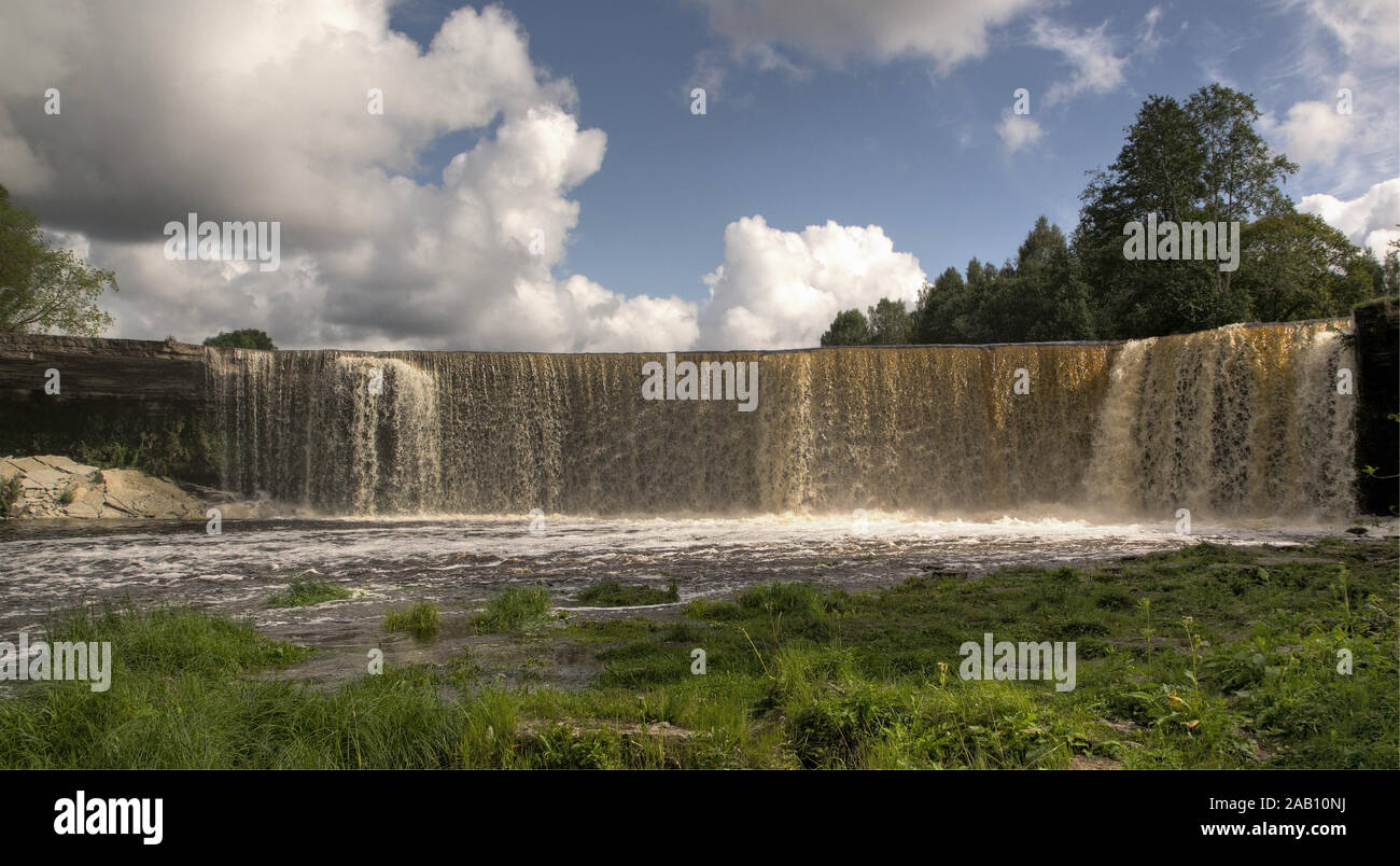 Waterfall on the Jagala river. North Estonia Stock Photo - Alamy