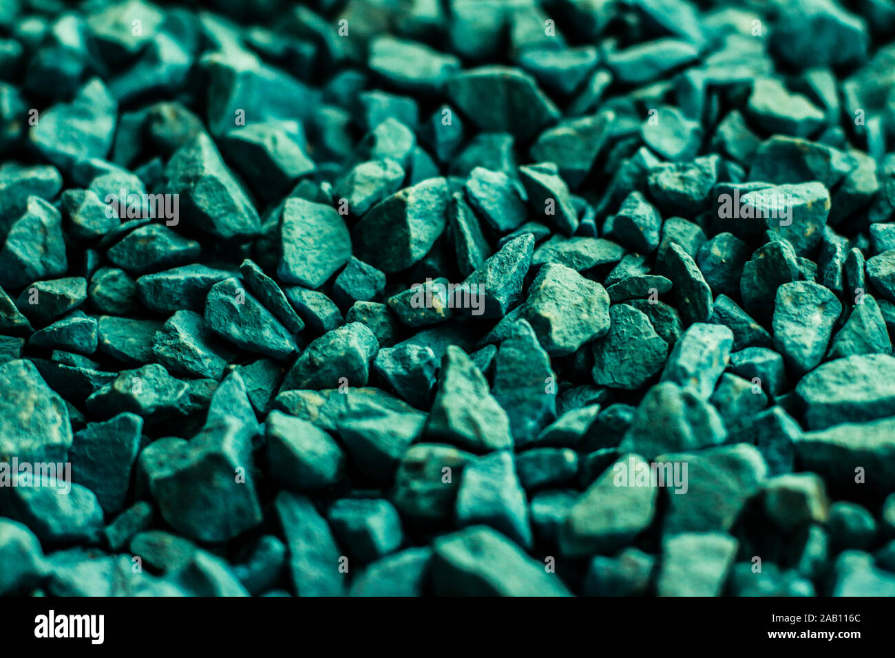 Decor, surface and nature concept - Emerald green stone pebbles as ...