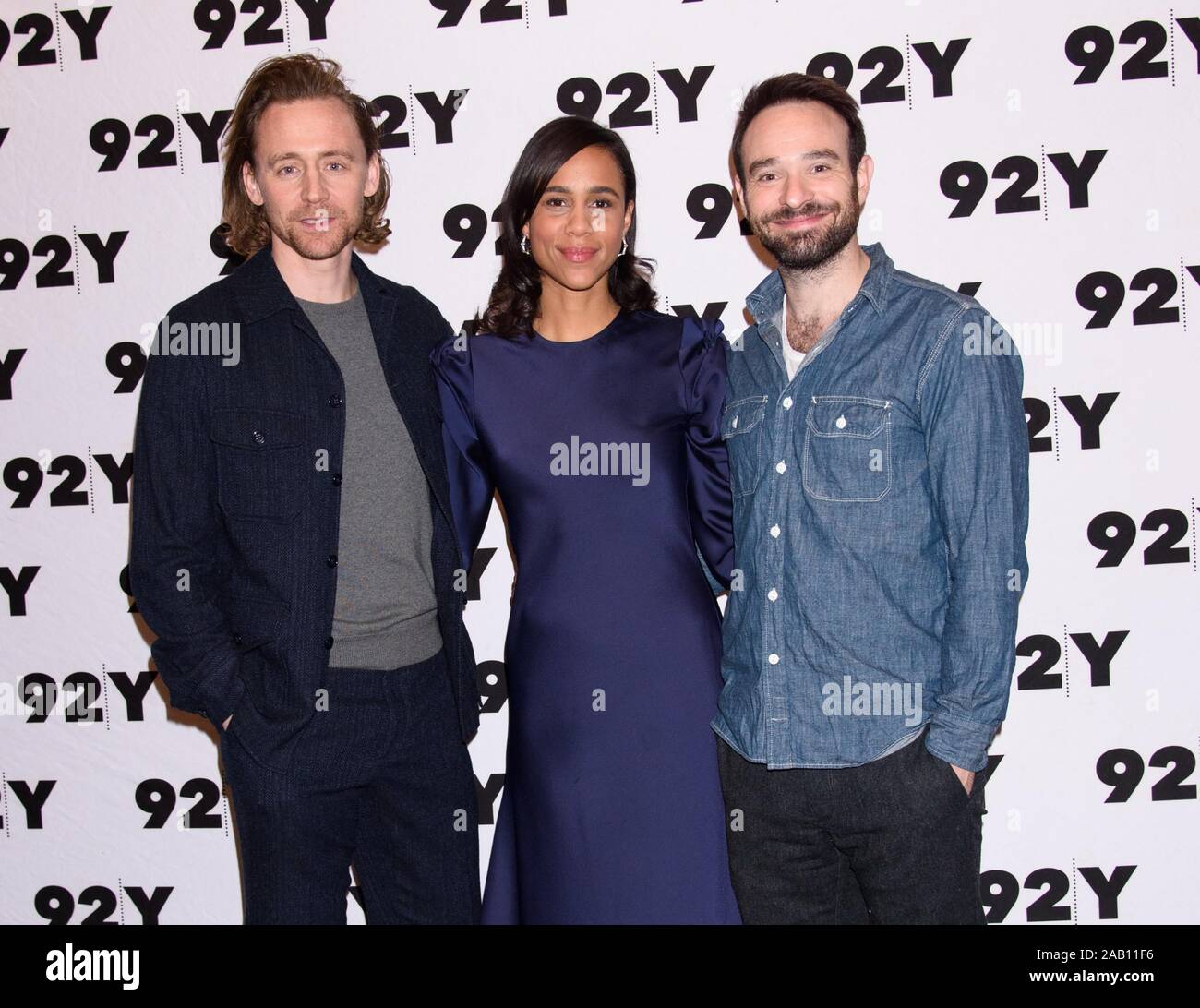 New York, NY, USA. 23rd Nov, 2019. Tom Hiddleston, Zawe Ashton, Charlie ...