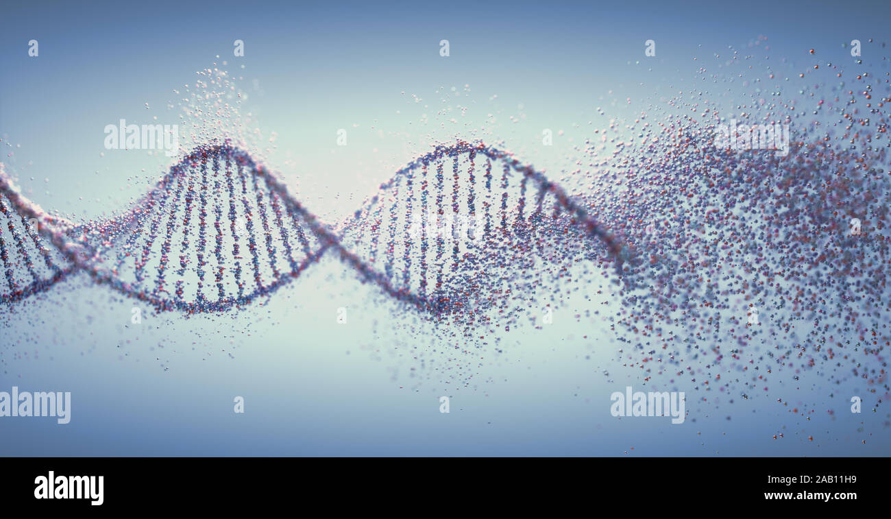 Genetic Syndrome and Genetic Disorder, 3D illustration of science ...