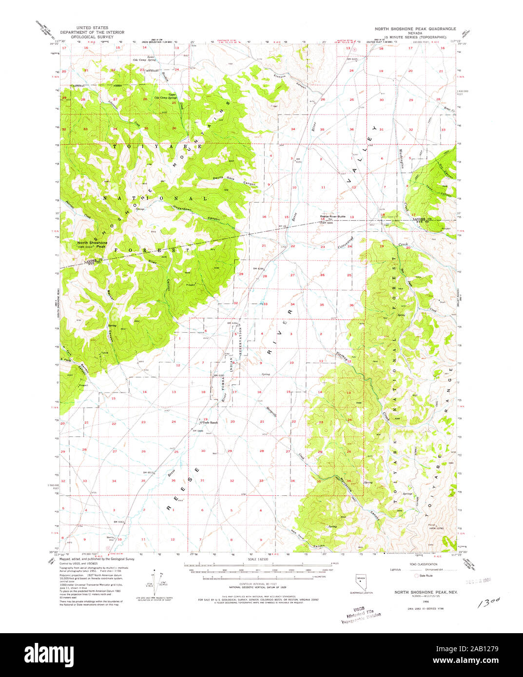 Shoshone map Cut Out Stock Images & Pictures - Alamy