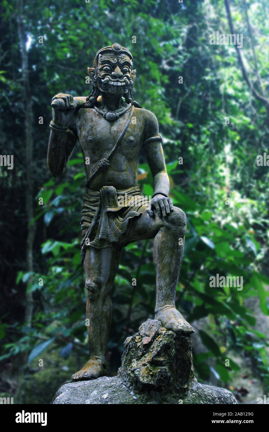 Ancient stone statues in Secret Buddhism Magic Garden, Koh Samui ...