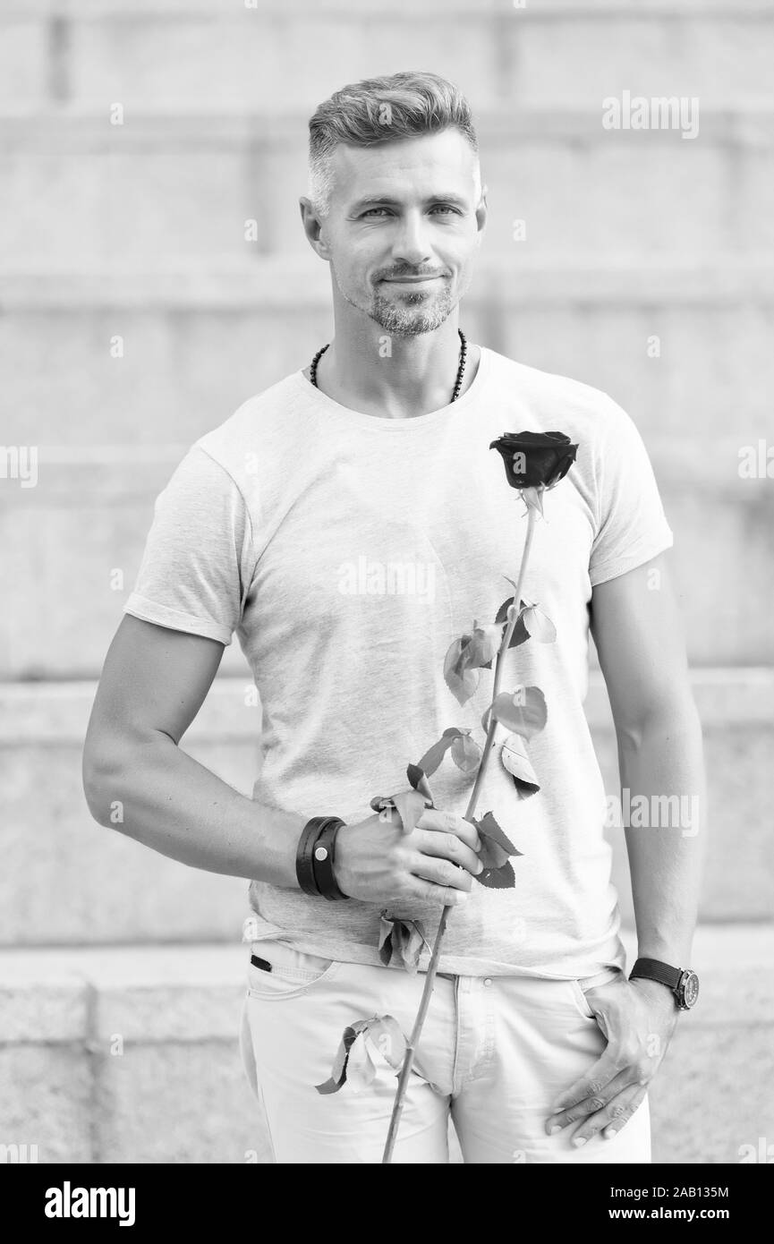 Special anniversary rose Black and White Stock Photos & Images - Alamy