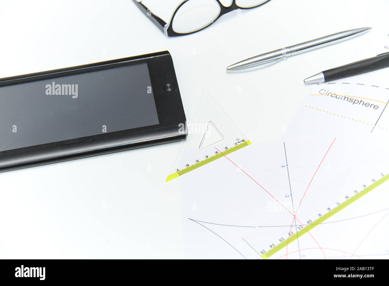 photo of the Architectural plans and projets, pencils, rulers, compass ...