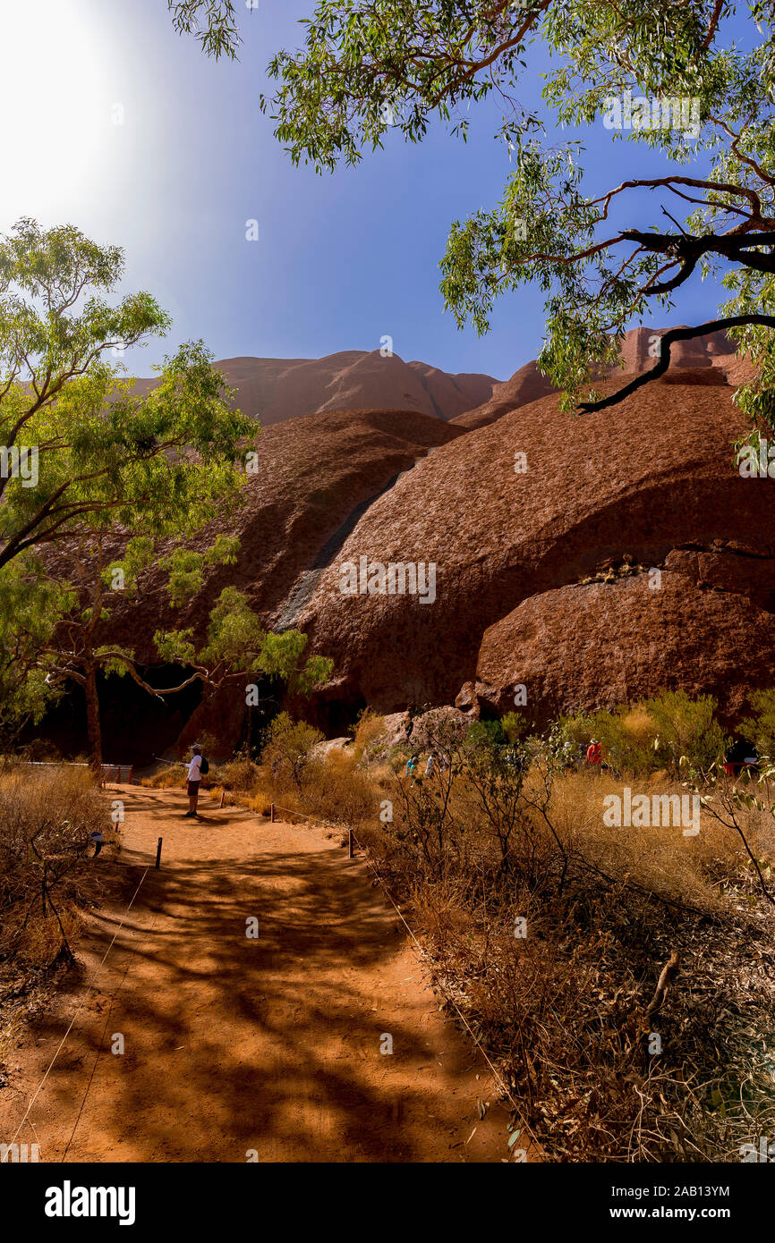 Uluru, Northern Territory, Australia - 18 Sep 19: The Mala walk goes ...