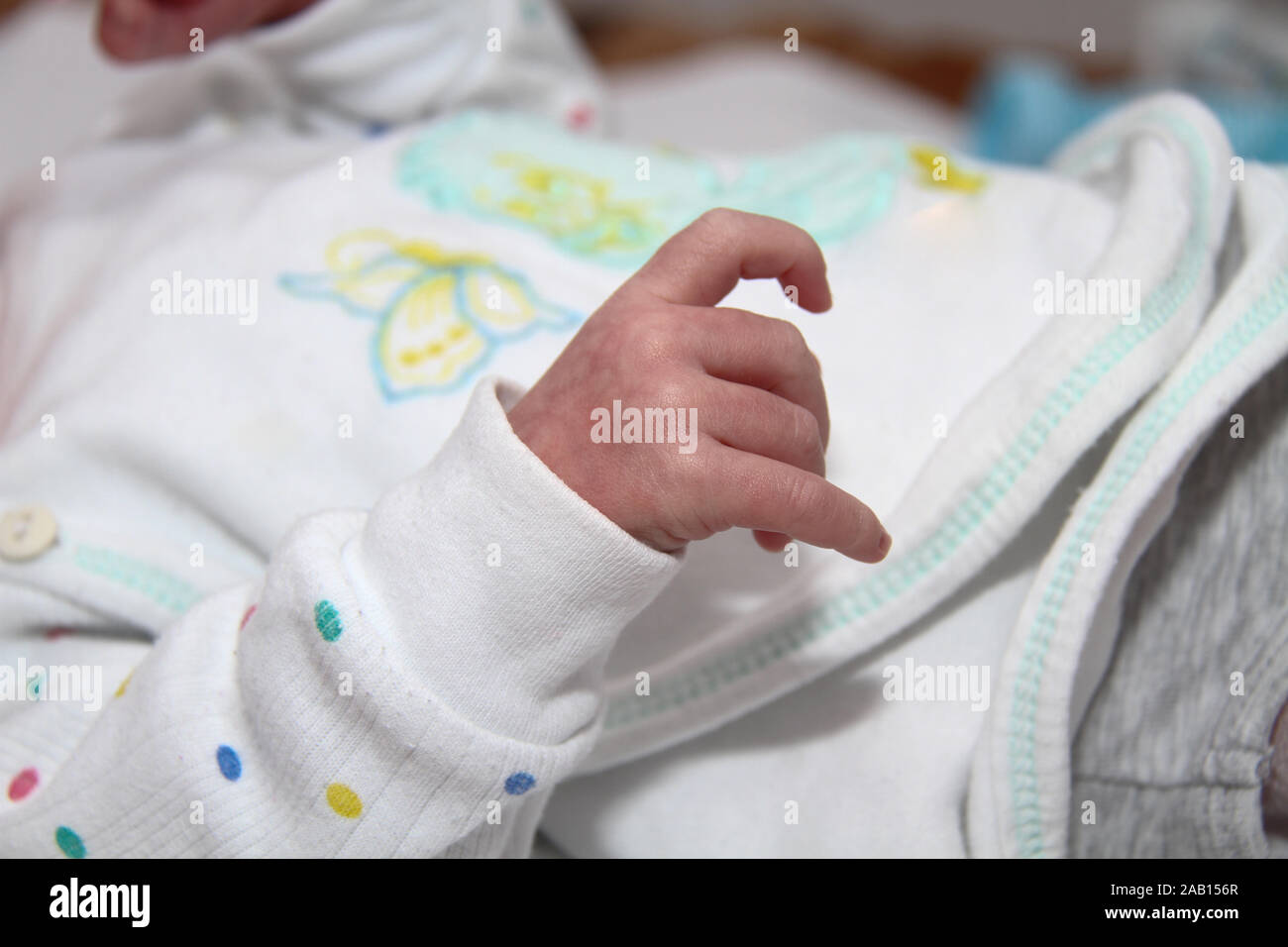 Photo of the Hand of the little male baby Stock Photo - Alamy