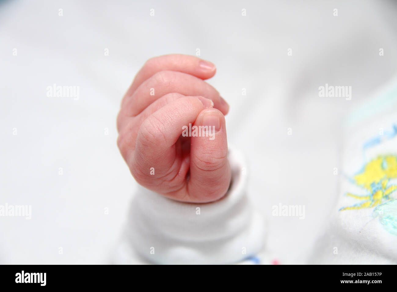 Photo of the Hand of the little male baby Stock Photo - Alamy