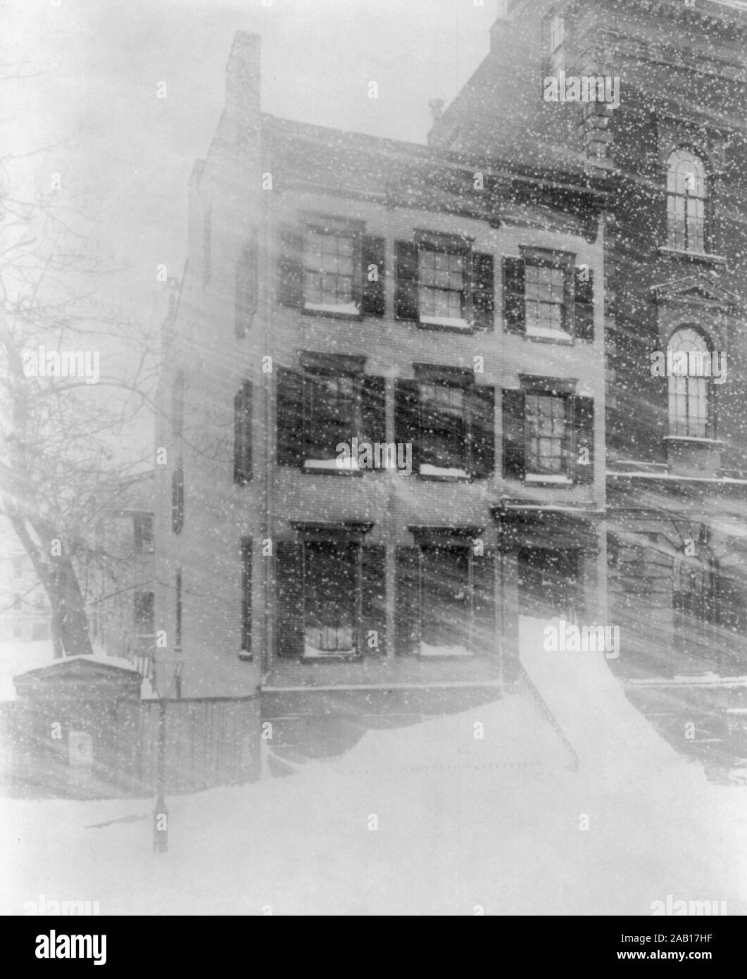 New york city blizzard of 1888 hi-res stock photography and images - Alamy