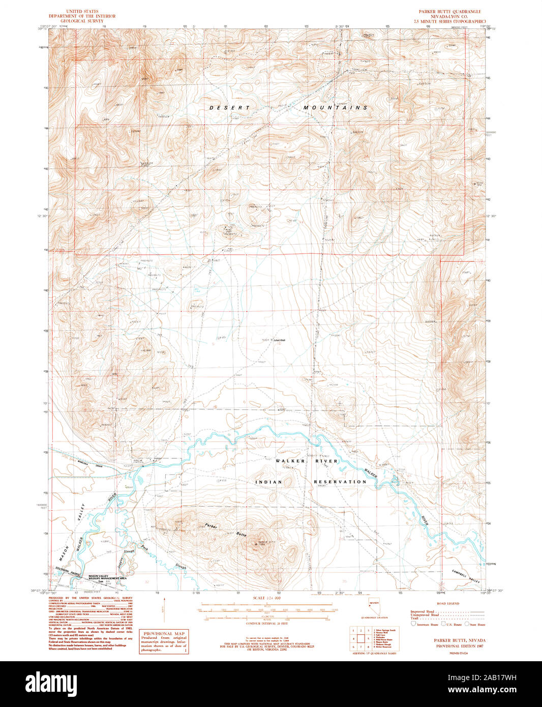 Map of parker Cut Out Stock Images & Pictures - Alamy