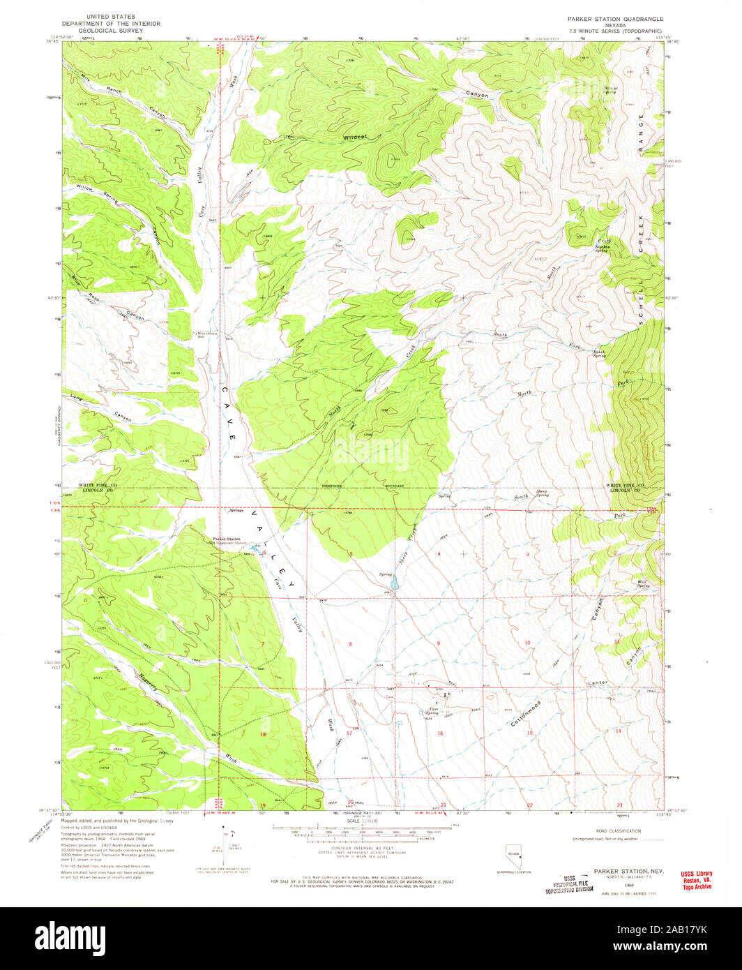 Map of parker Cut Out Stock Images & Pictures - Alamy