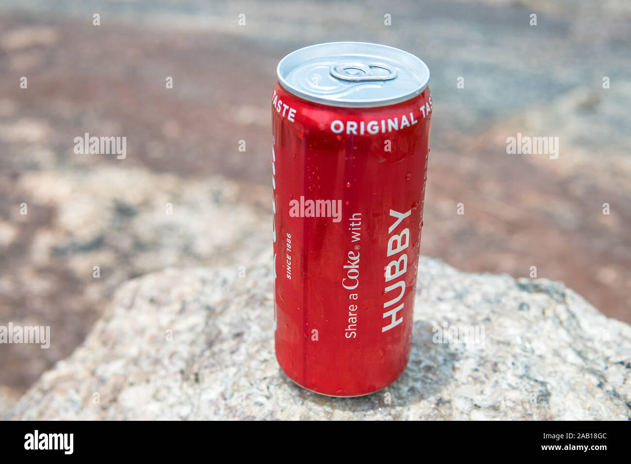 India, Bengaluru city, Lalbagh Botanical Garden Park, Coca Cola Coke ...