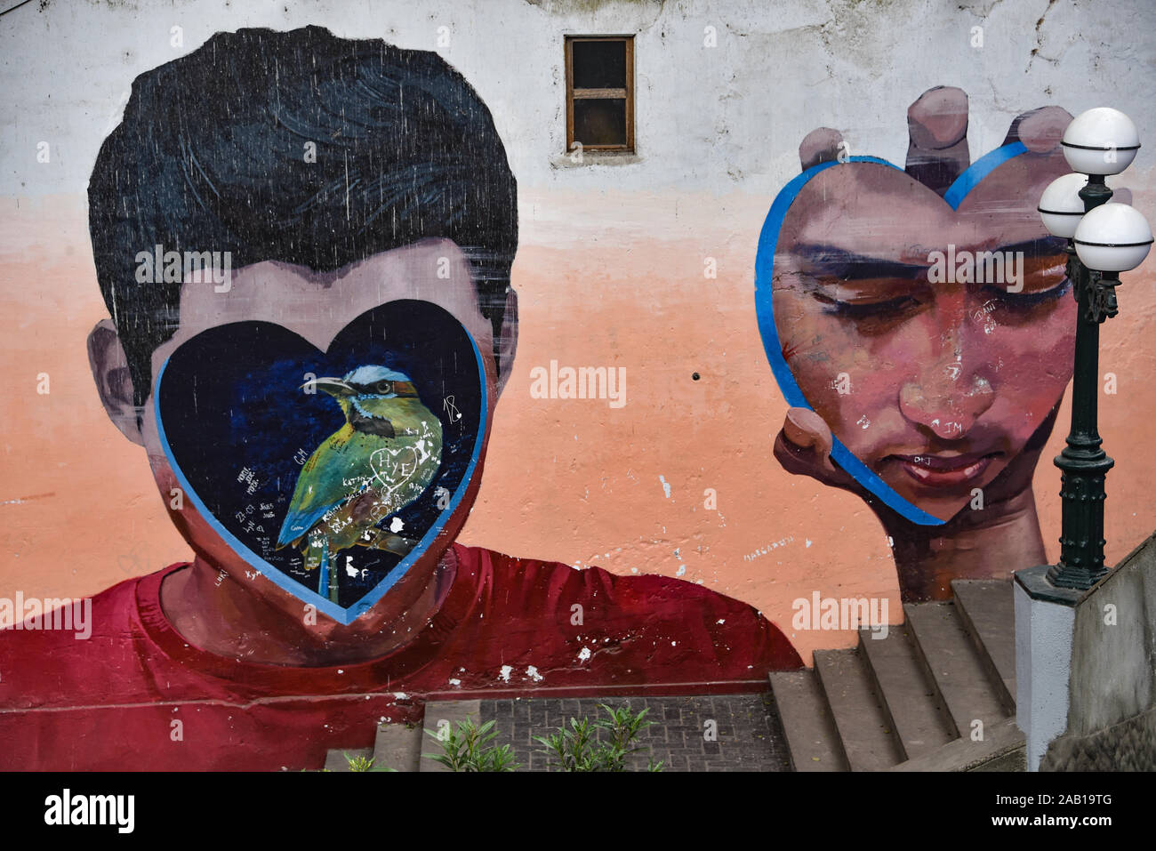 Lima, Peru - Nov 17, 2019: Colourful Urban art on the streets of Lima's ...