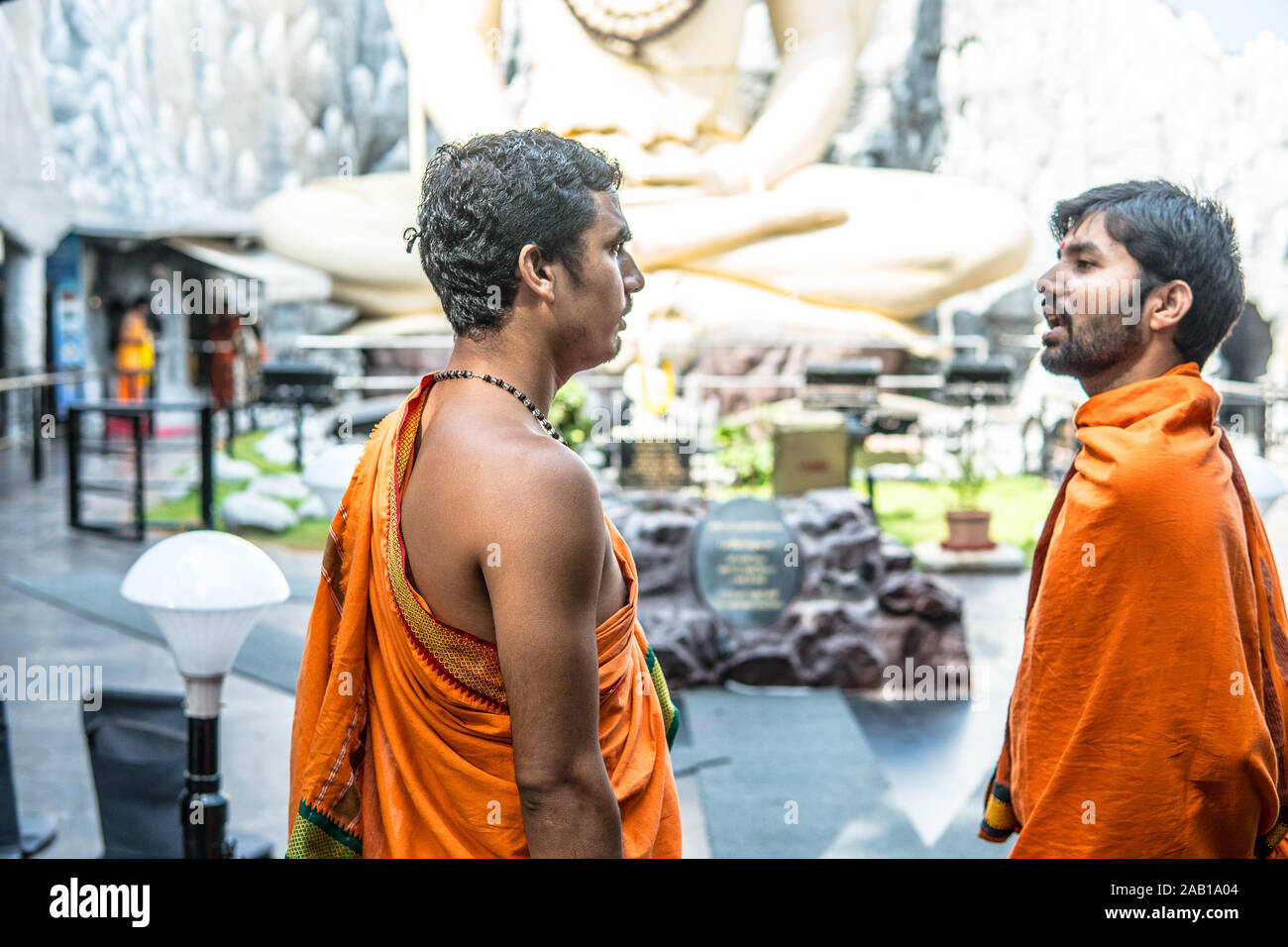 Bengaluru Shivoham Shiva Temple, Hindu Indian Monks taking part in ...