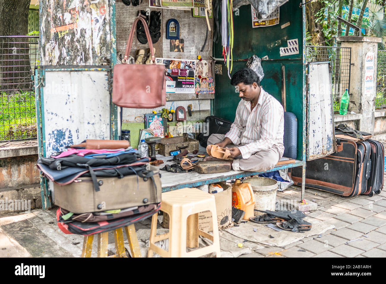 Bangalore, India, June 2018, streets of Bengaluru city, Hindu Indian ...