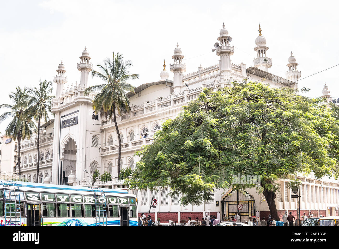 Bengaluru city, Muslim Jamia Masjid mosque, religion of Islam, tall ...