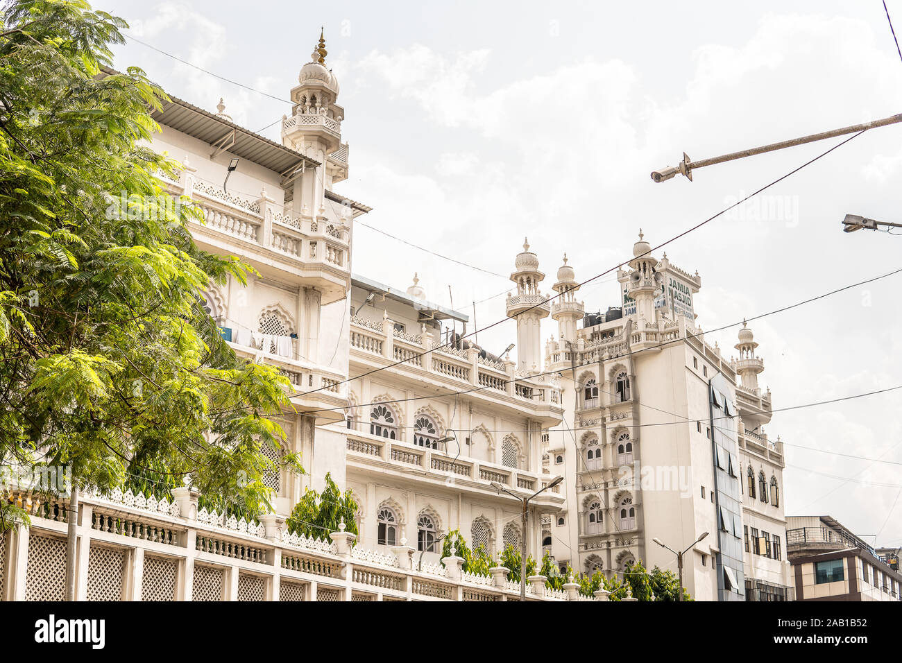 Bengaluru city, Muslim Jamia Masjid mosque, religion of Islam, tall ...