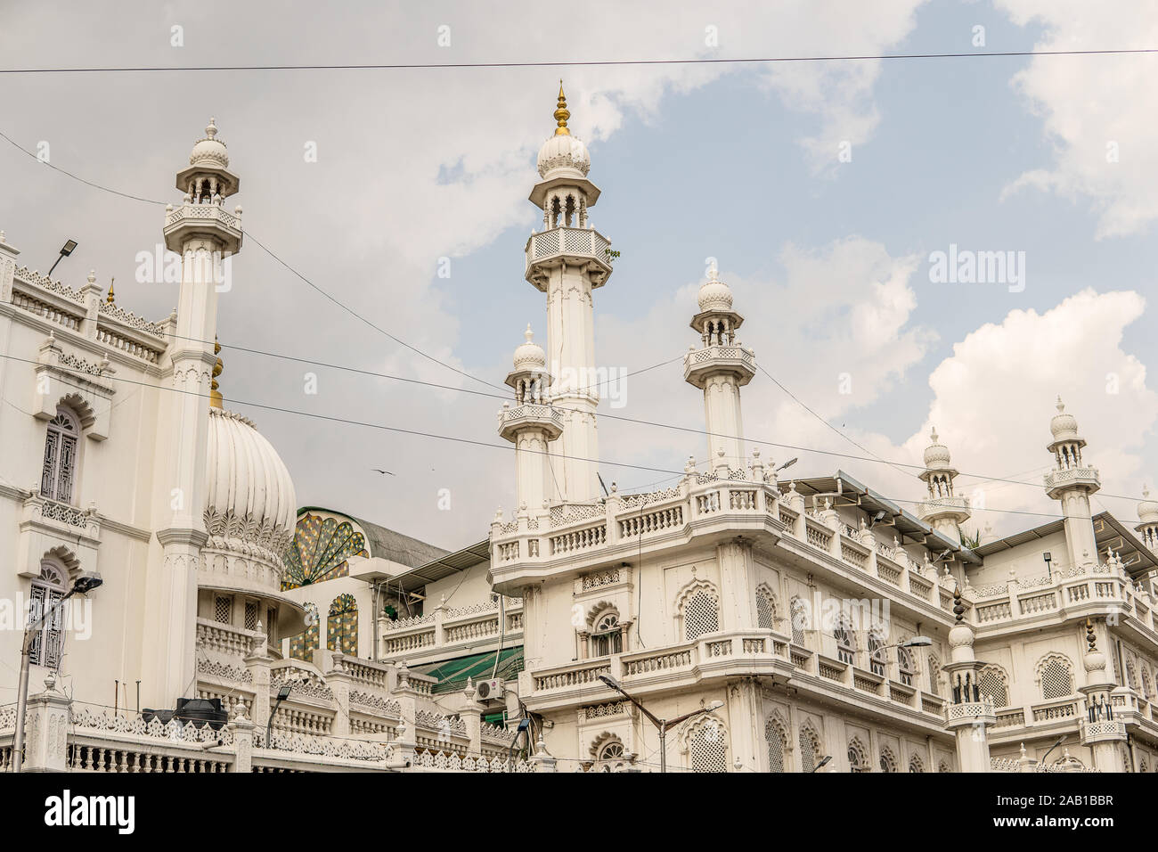 Bengaluru city, Muslim Jamia Masjid mosque, religion of Islam, tall ...
