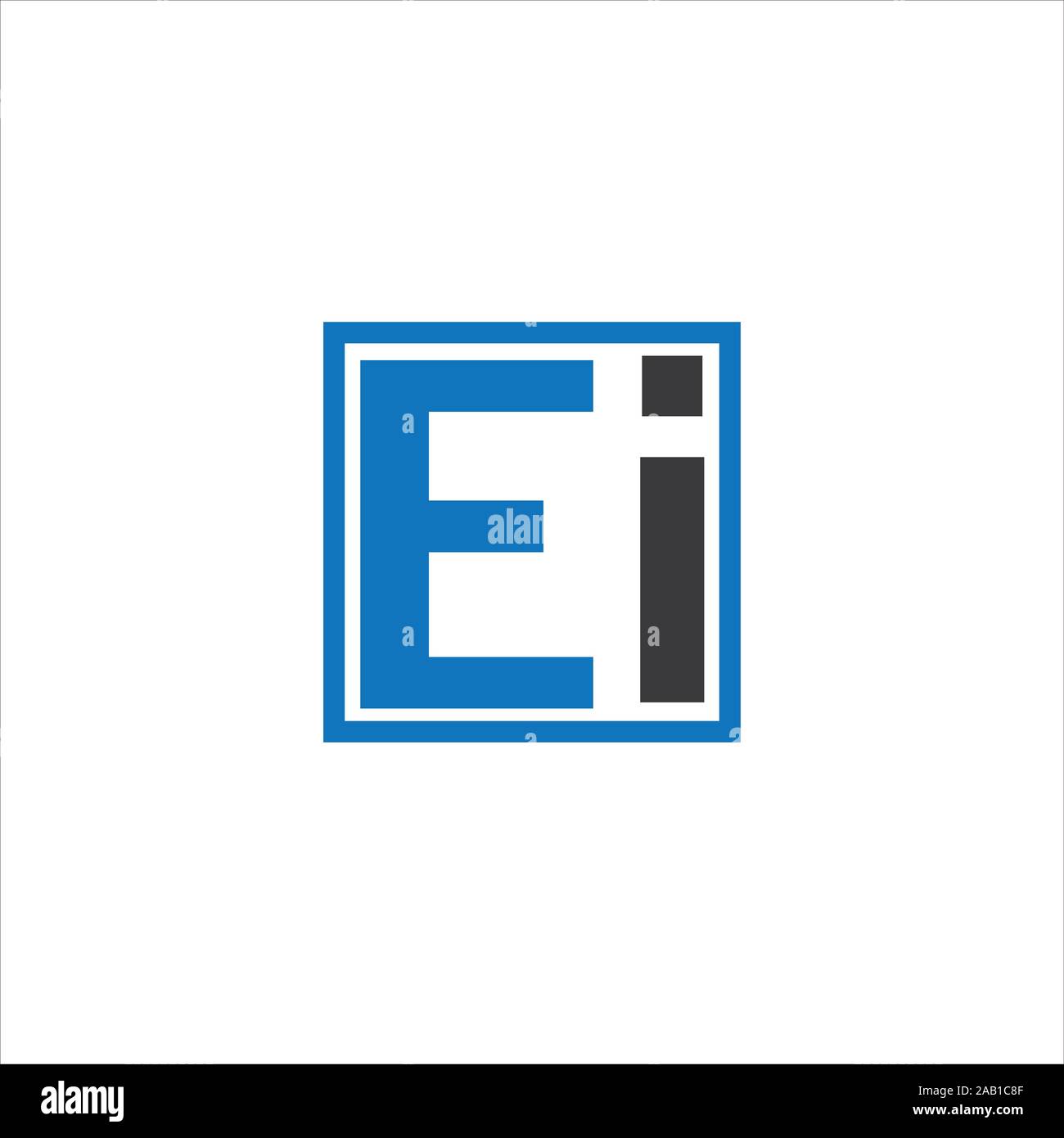 Initial letter ei or ie logo vector design templates Stock Vector Image ...