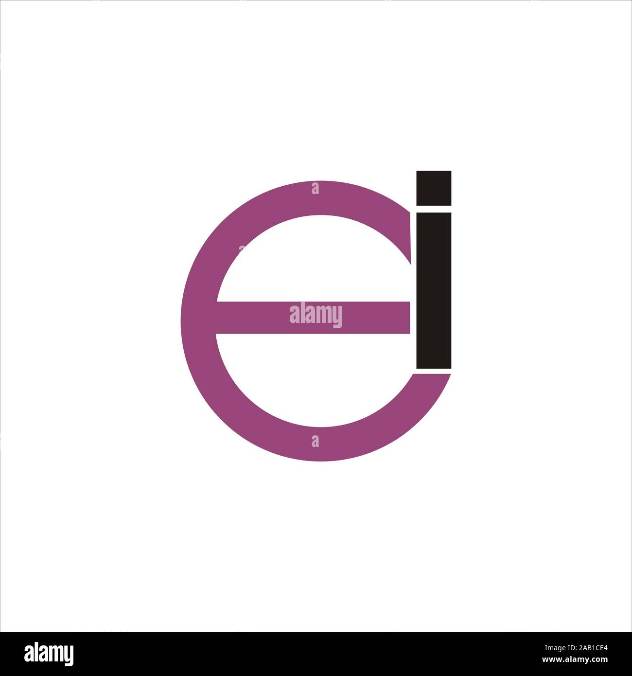 Ie letter logo design Cut Out Stock Images & Pictures - Alamy