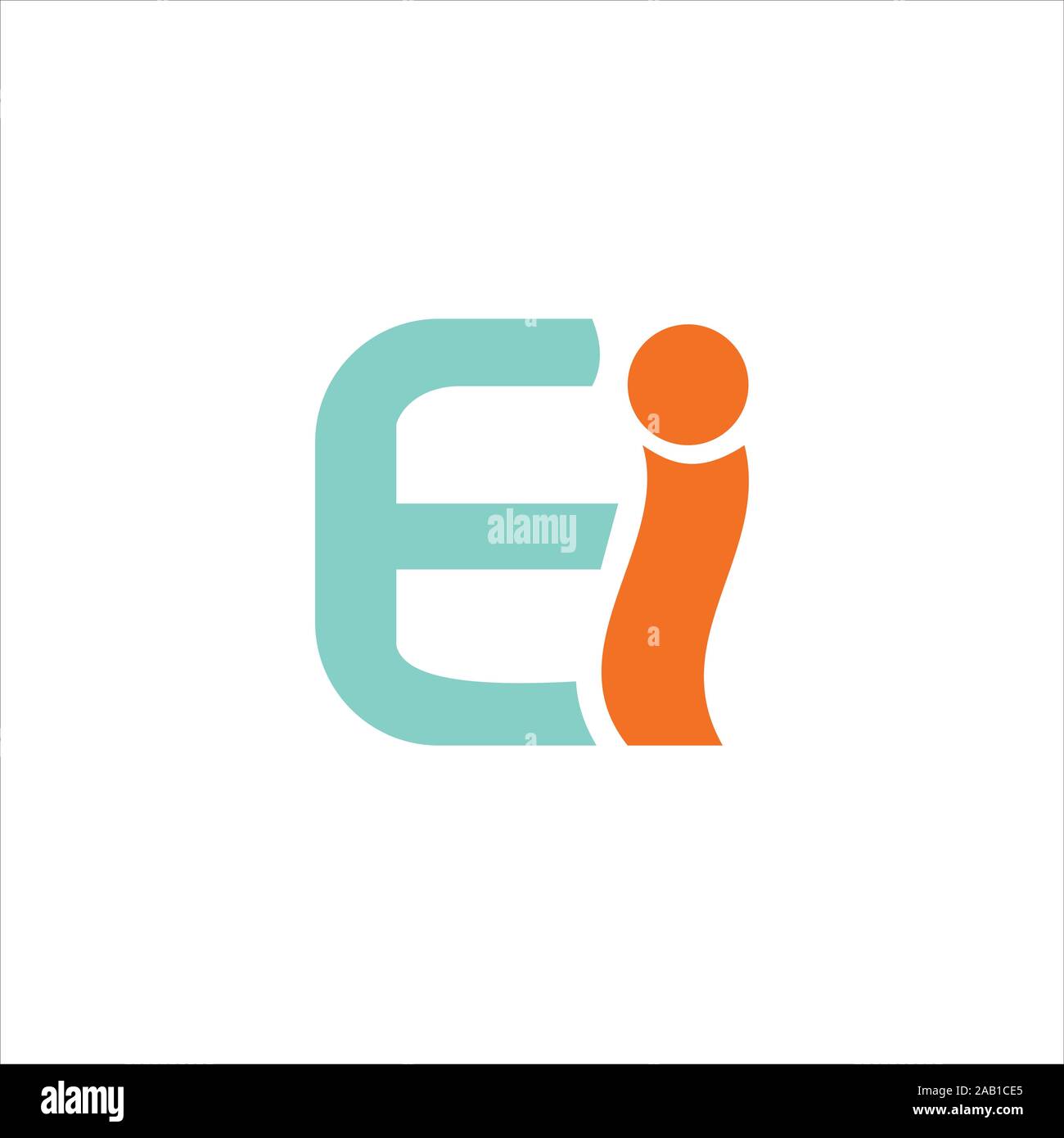 Initial letter ei or ie logo vector design templates Stock Vector Image ...