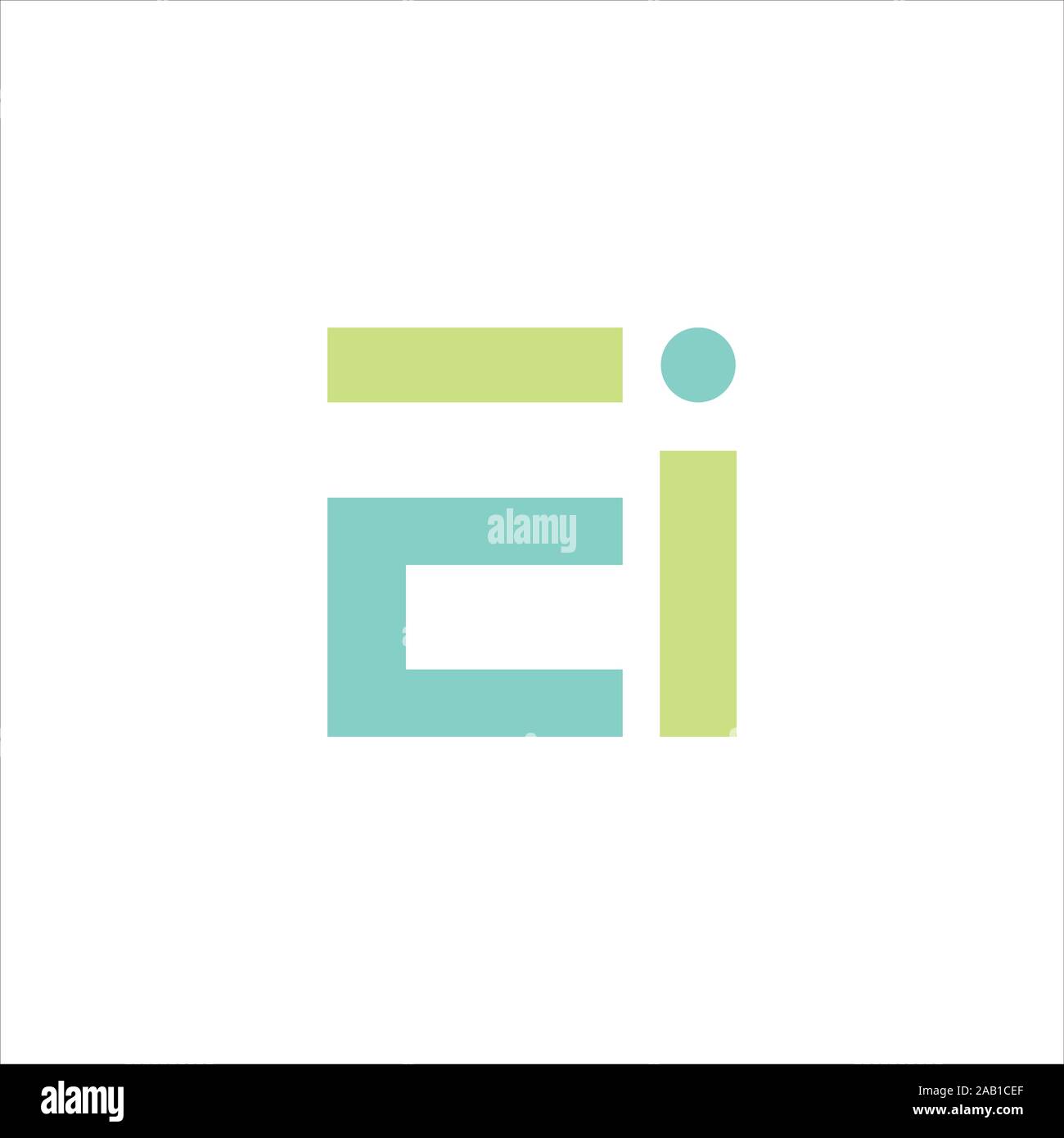 Initial letter ei or ie logo vector design templates Stock Vector Image ...