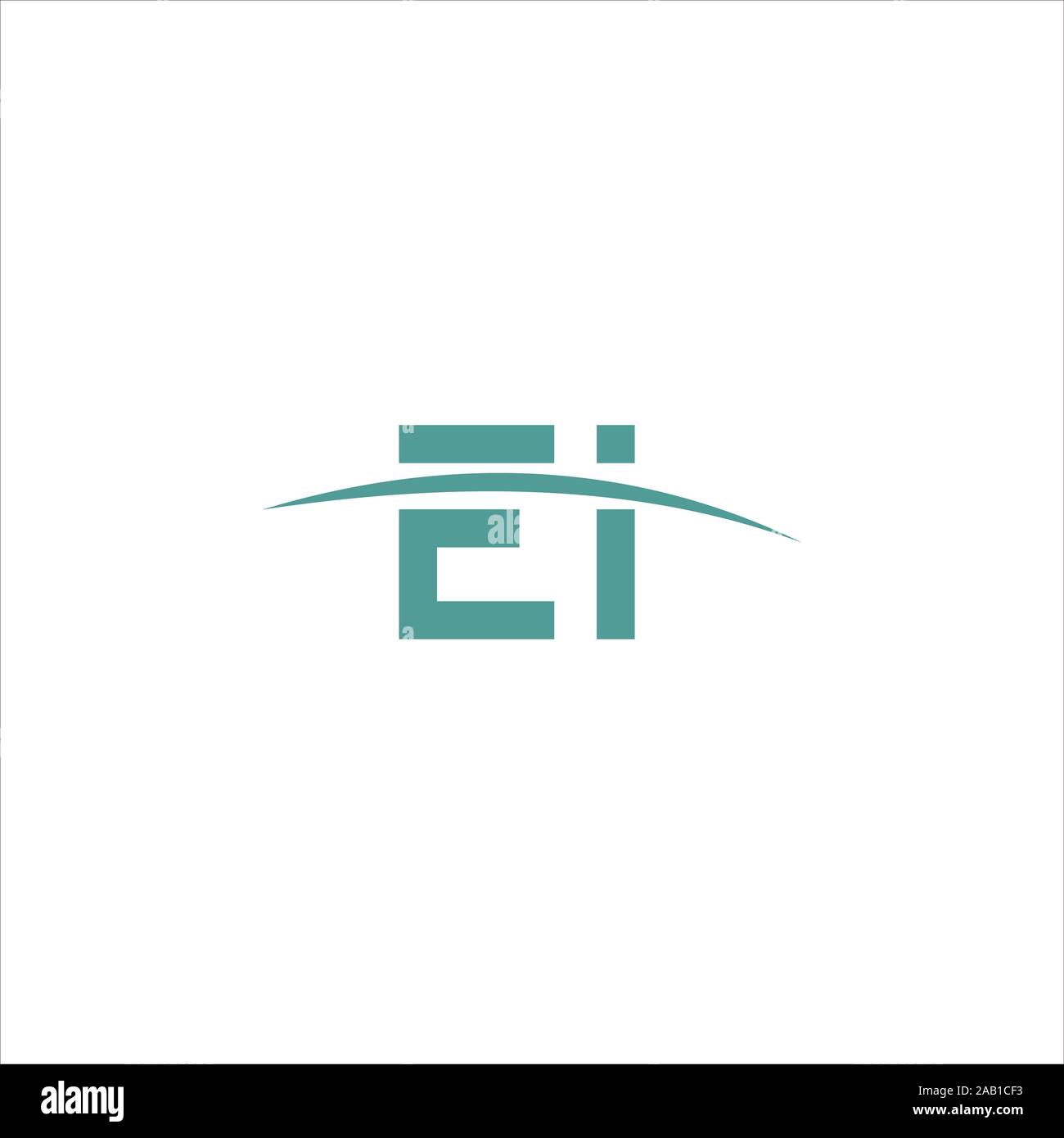 Initial letter ei or ie logo vector design templates Stock Vector Image ...