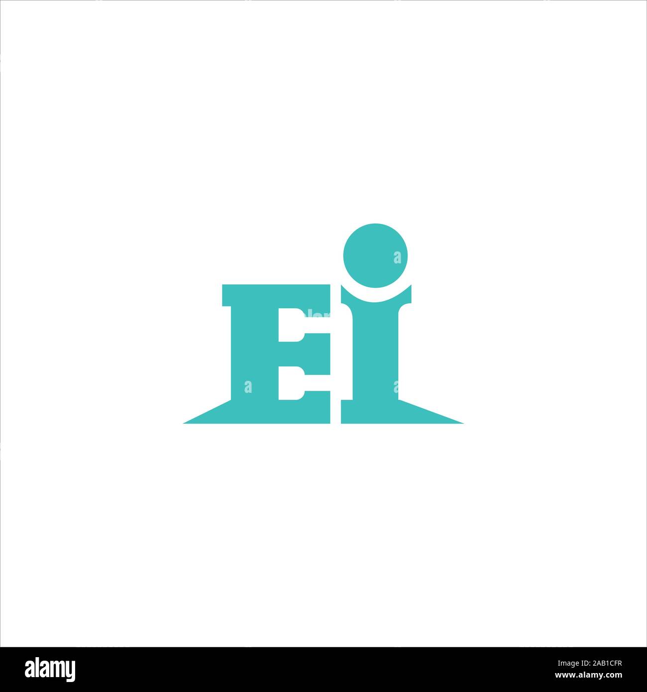 Initial letter ei or ie logo vector design templates Stock Vector Image ...
