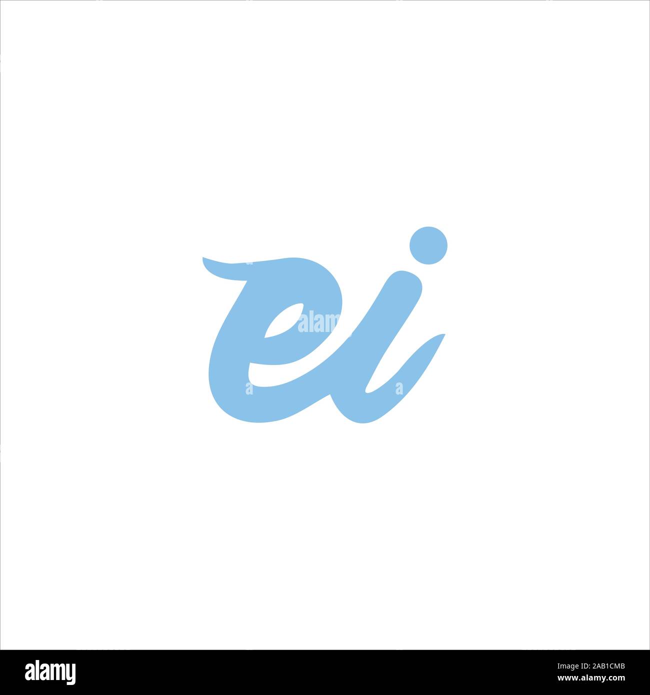 Initial letter ei or ie logo vector design templates Stock Vector Image ...