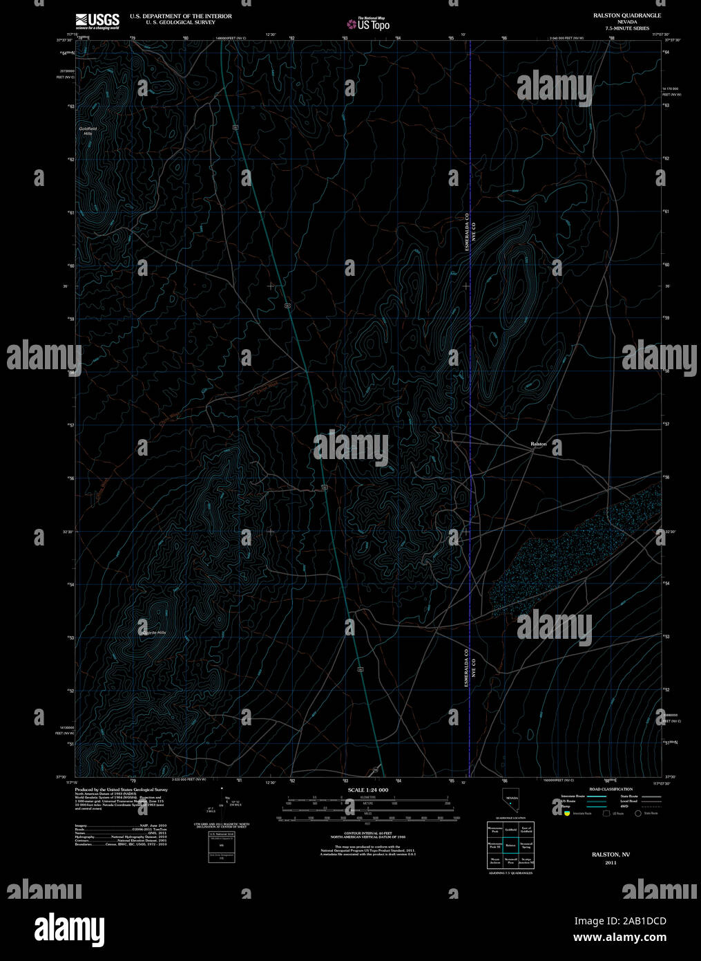 Map of ralston hi-res stock photography and images - Alamy