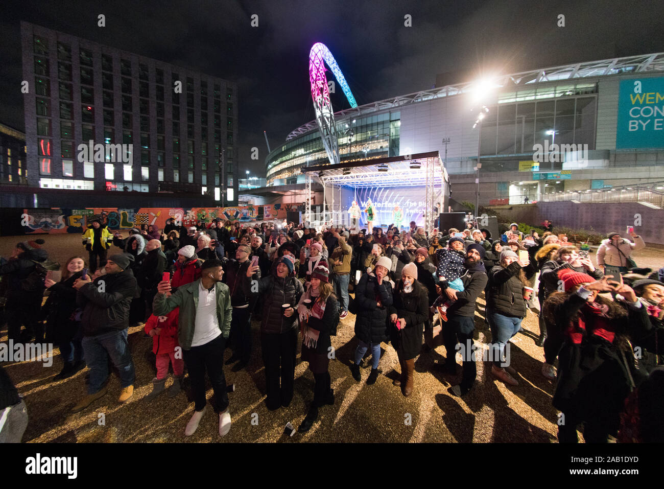 Wembley Park Christmas Winterfest Stock Photo - Alamy