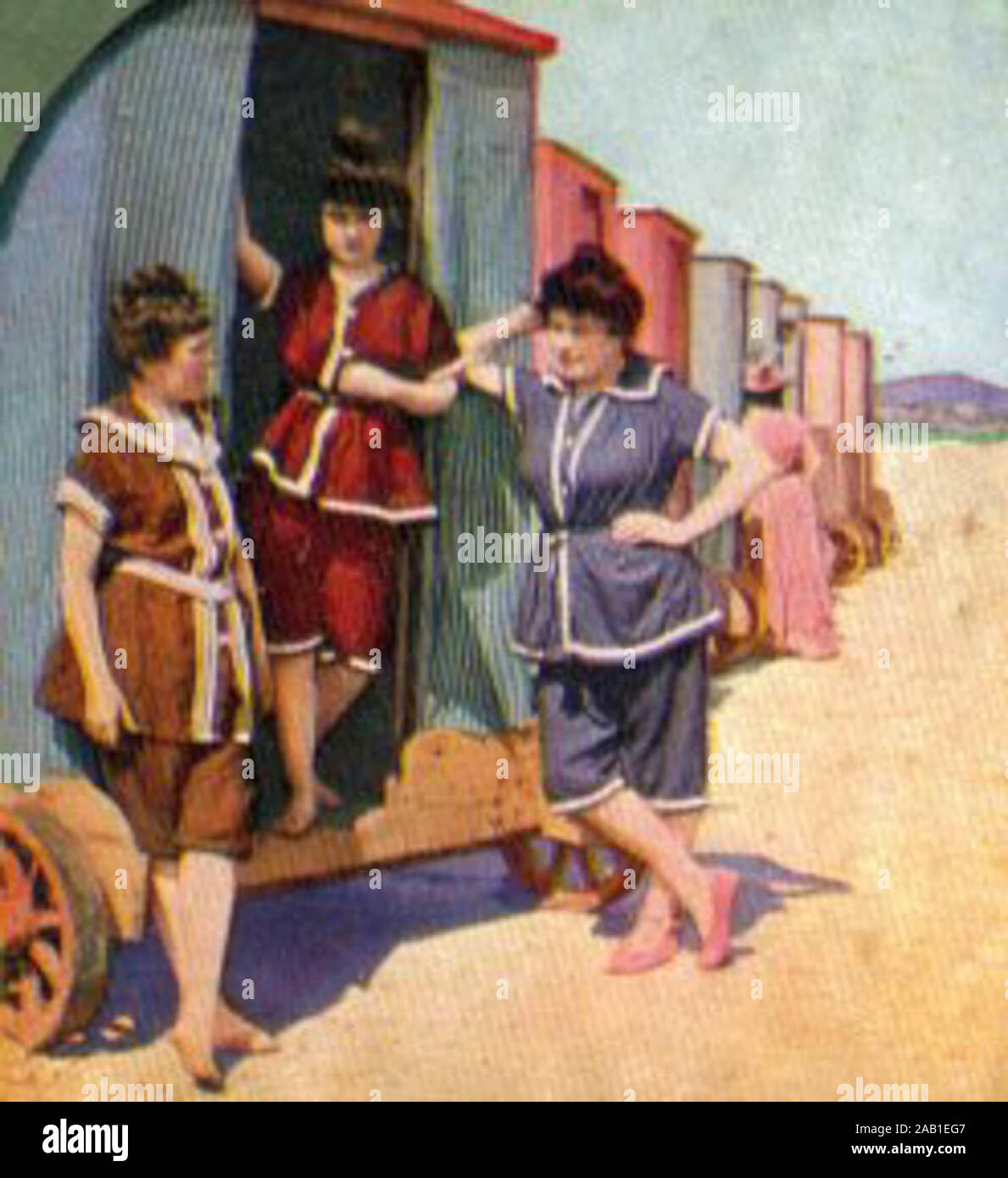 Vintage bathing machine hi-res stock photography and images - Alamy