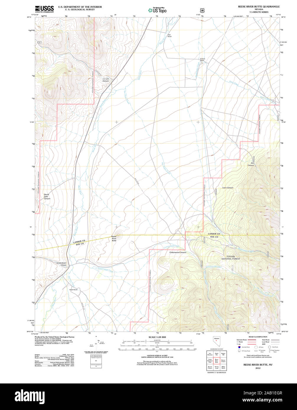 Reese river butte hi-res stock photography and images - Alamy