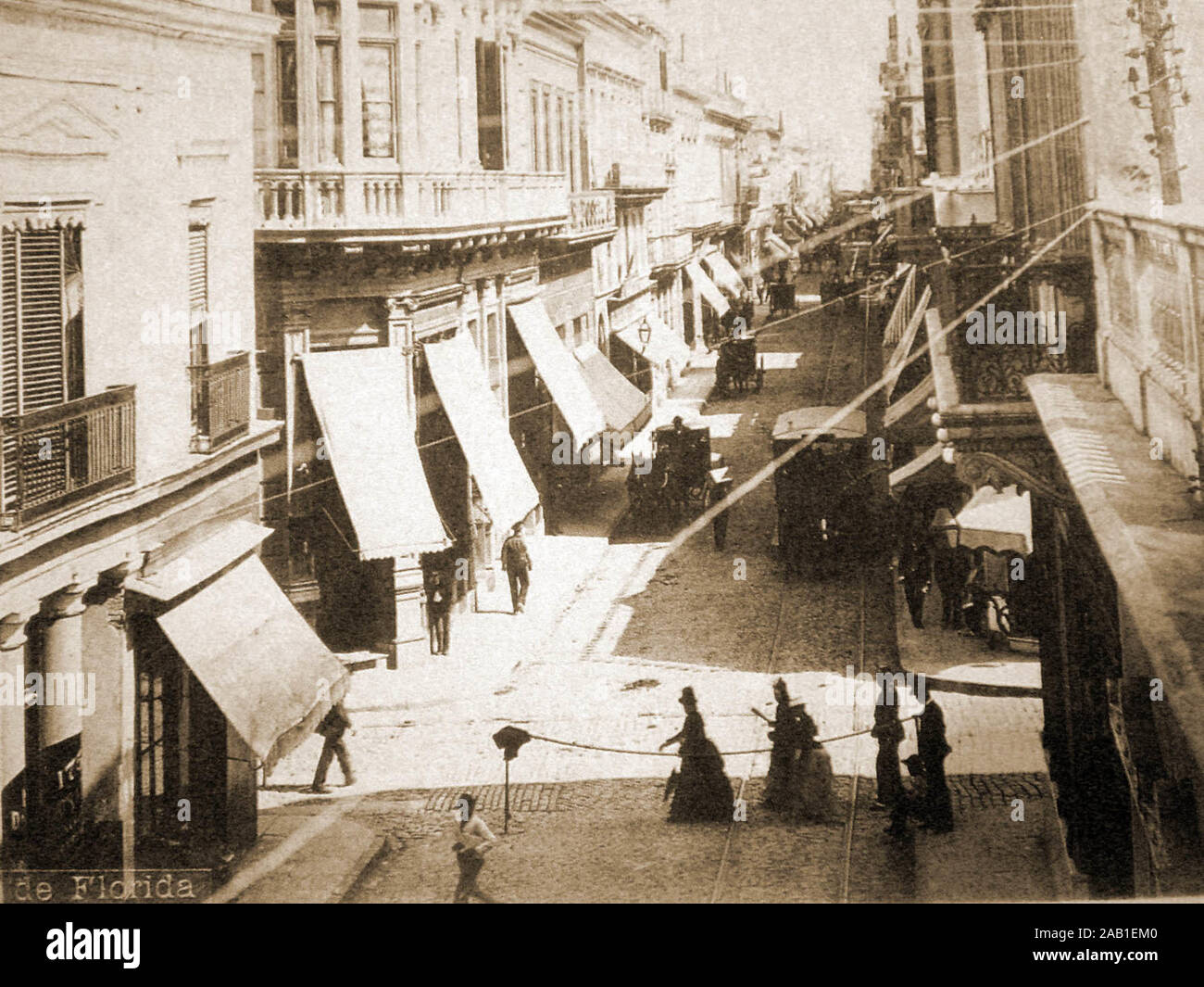 La calle Florida en 1888 (Buenos Aires, Argentina Stock Photo - Alamy